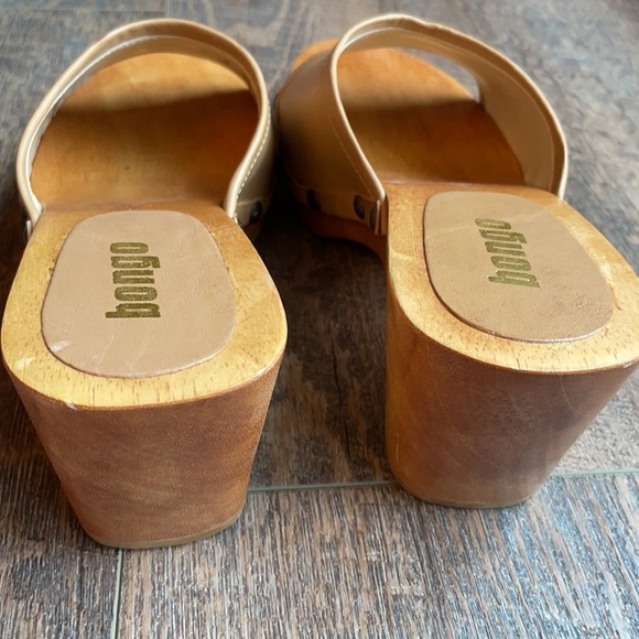 BONGO | Shoes | Vintage 99s Bongo Woodenleather Clogs | Poshmark